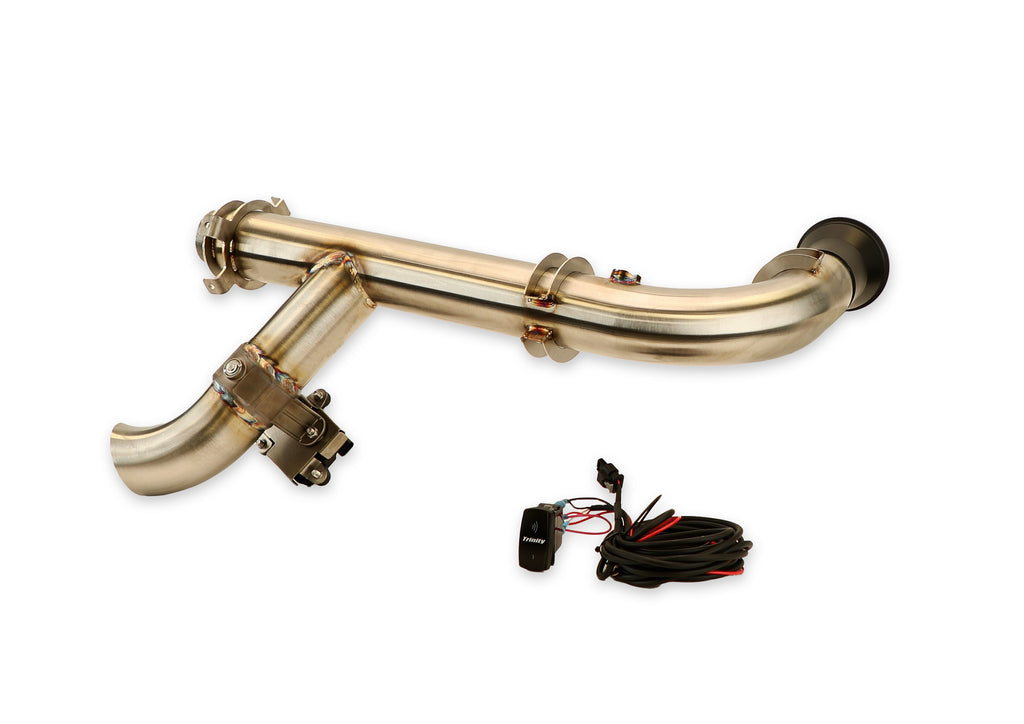 SIDE PIECE Header Pipe with Electronic Cutout - Can-Am Maverick X3 ...